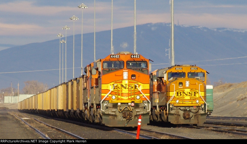 Coal Trains in the Grain Yards